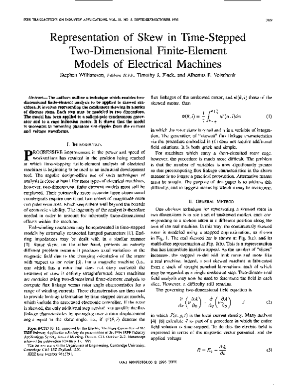 (PDF) Representation of skew in time-stepped two-dimensional finite ...