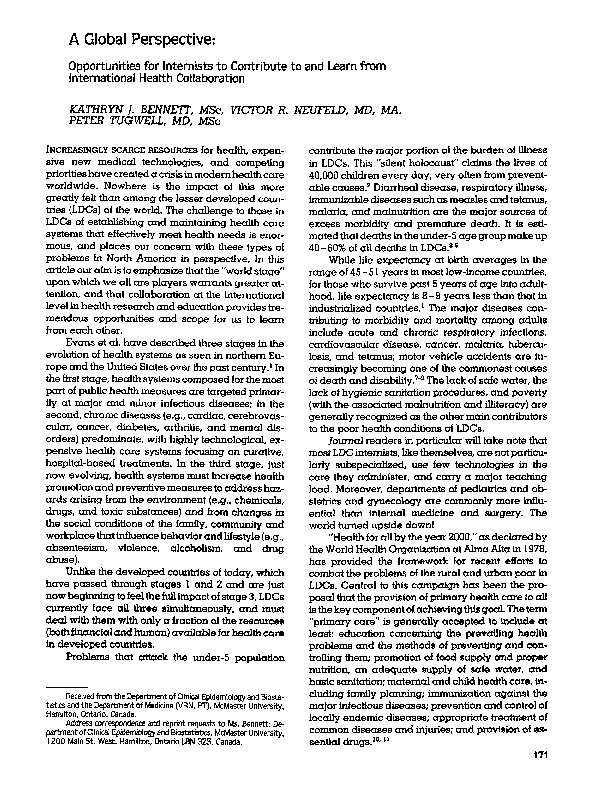 (PDF) A global perspective