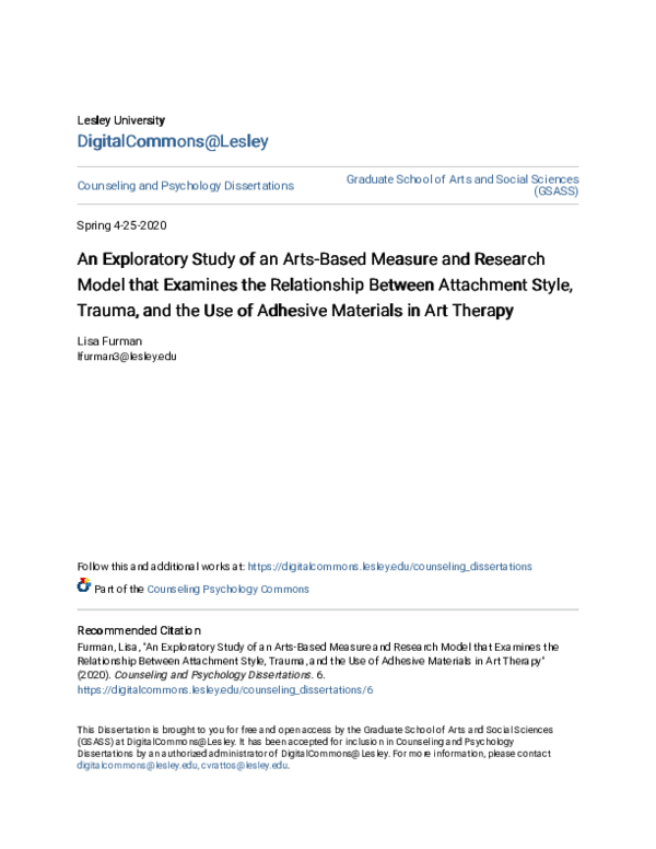 (PDF) An Exploratory Study of an Arts-Based Measure and Research Model that Examines the ...