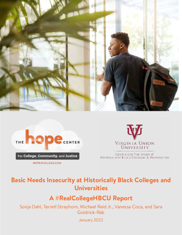 (PDF) Basic Needs Insecurity at Historically Black Colleges and ...