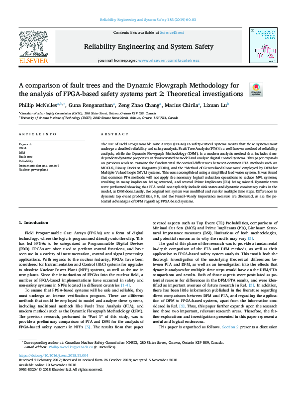 Pdf A Comparison Of Fault Trees And The Dynamic Flowgraph Methodology For The Analysis Of Fpga