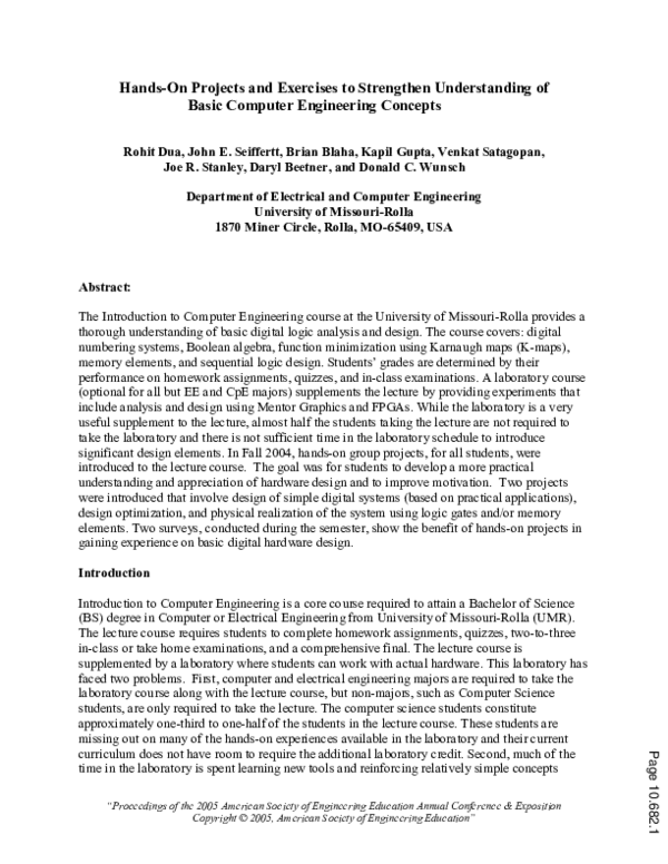 (PDF) Hands On Projects And Exercises To Strengthen Understanding Of ...