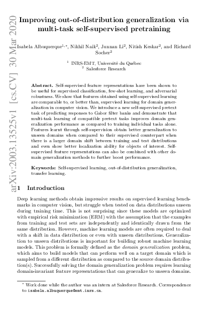 (PDF) Improving out-of-distribution generalization via multi-task self-supervised pretraining ...