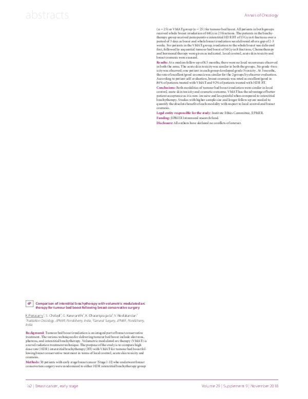 (PDF) Comparison of interstitial brachytherapy with volumetric ...