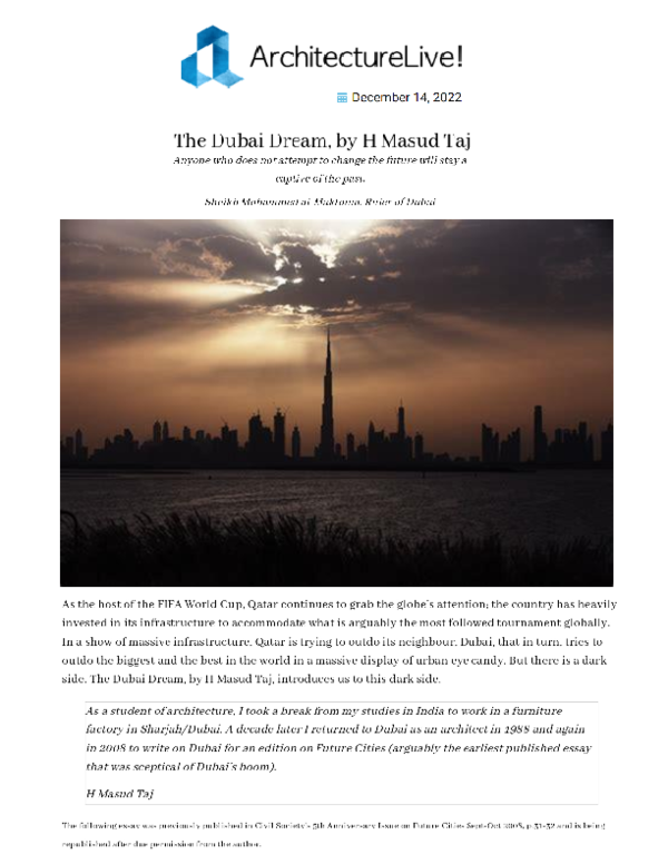 (PDF) The Dubai Dream