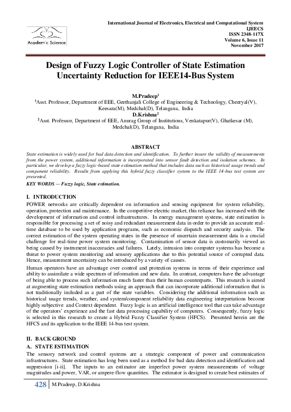(PDF) 428 M Design of Fuzzy Logic Controller of State Estimation Uncertainty Reduction for ...