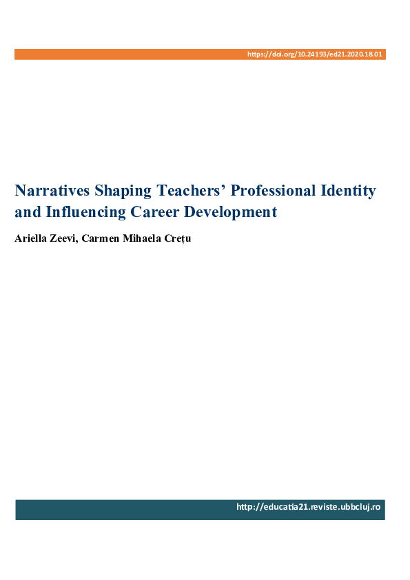 (PDF) Narratives Shaping Teachers’ Professional Identity and ...