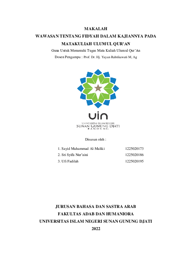 (PDF) Makalah Ulqur Kelompok 10