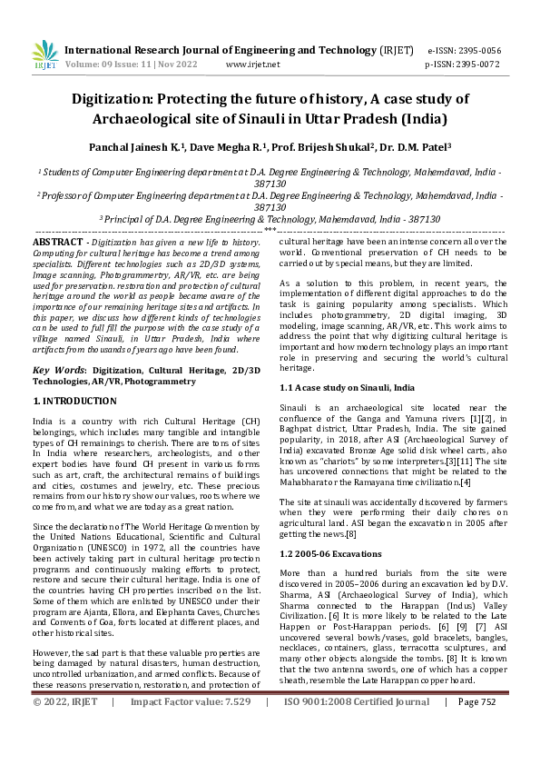 (PDF) Digitization: Protecting the future of history, A case study of ...