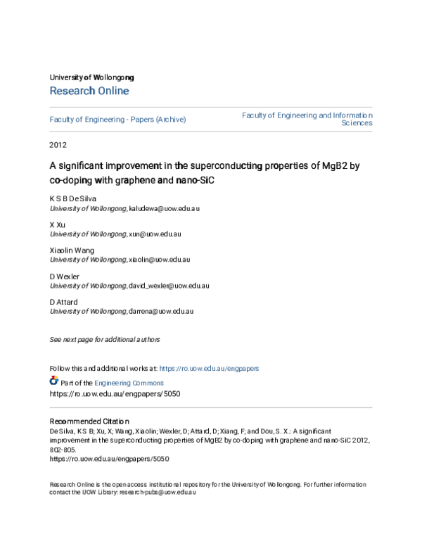 Pdf A Significant Improvement In The Superconducting Properties Of Mgb2 By Co Doping With