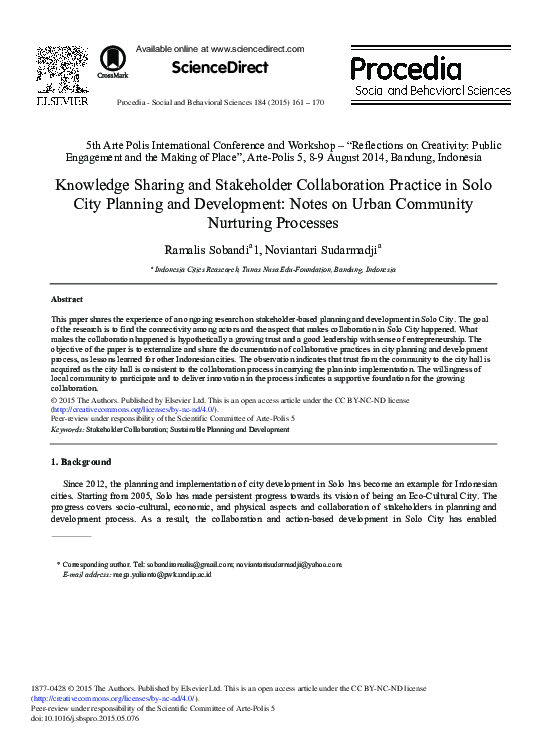 (PDF) Knowledge Sharing and Stakeholder Collaboration Practice in Solo ...