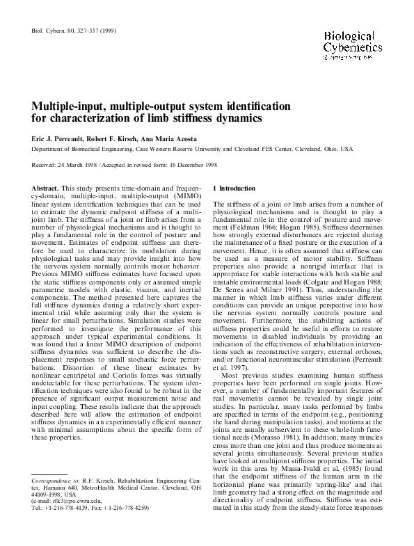 Pdf Mimo Techniques For Limb Stiffness Dynamics 9287