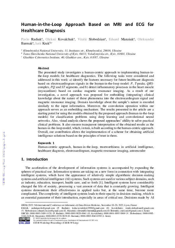 (PDF) Human-in-the-Loop Approach Based on MRI and ECG for Healthcare Diagnosis | Pavlo Radiuk ...
