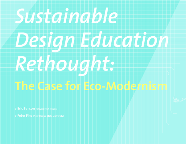 (PDF) EcoModernism: Sustainable Design Education Rethought