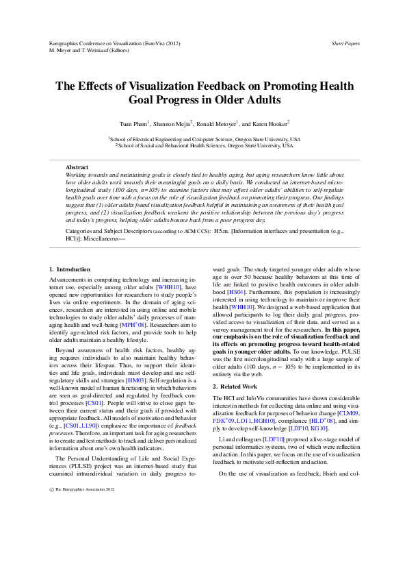 (PDF) The Effects of Visualization Feedback on Promoting Health Goal ...