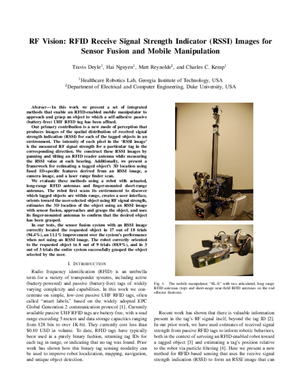 (PDF) RF vision: RFID receive signal strength indicator (RSSI) images ...