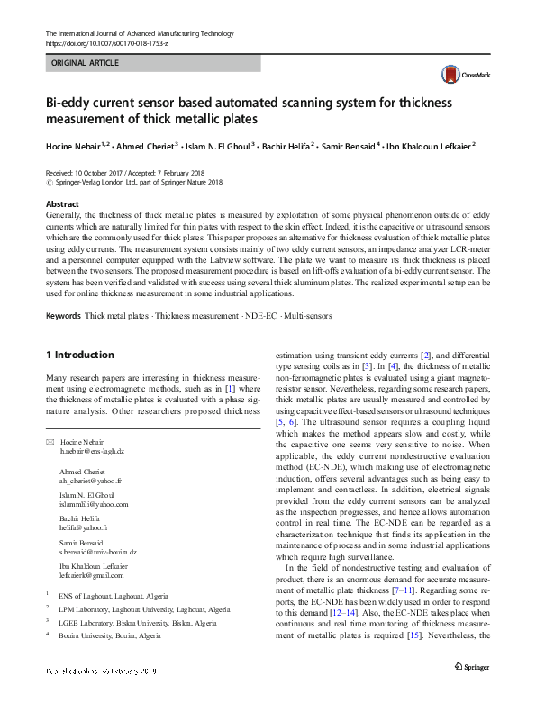 (PDF) Bi-eddy current sensor based automated scanning system for ...