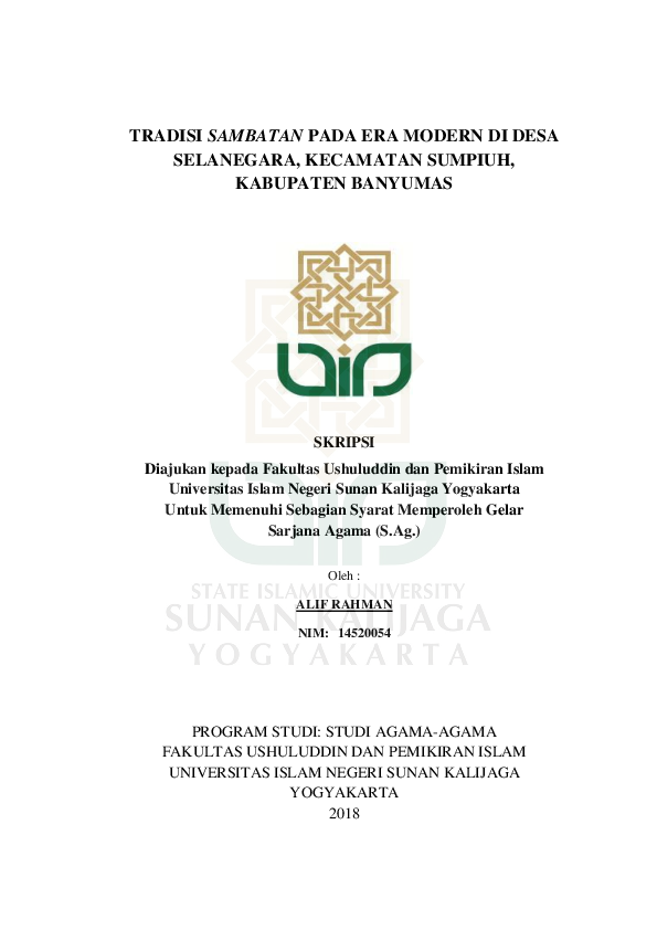 (PDF) Tradisi Sambatan Pada Era Modern DI Desa Selanegara, Kecamatan ...