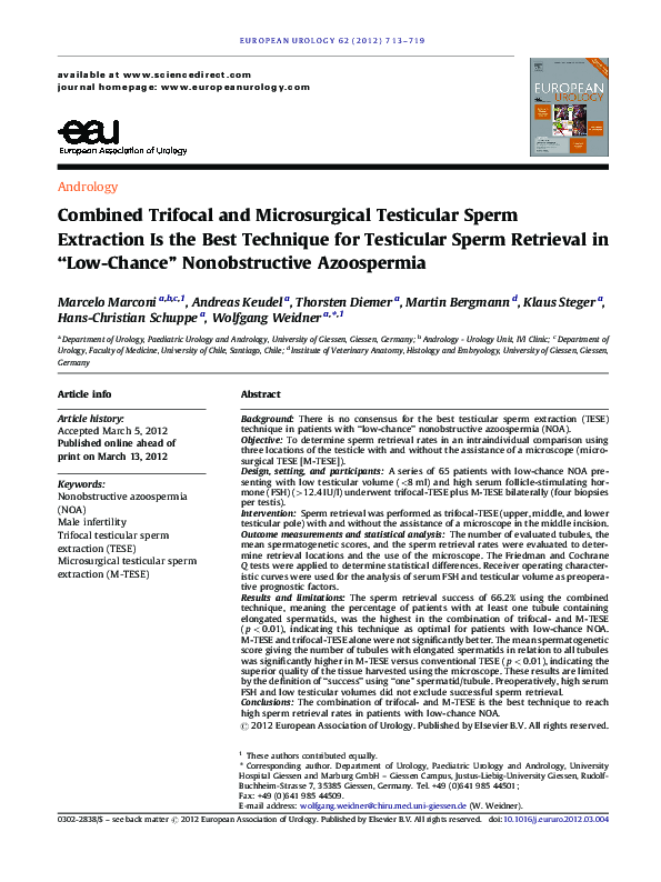 (PDF) Combined Trifocal and Microsurgical Testicular Sperm Extraction ...