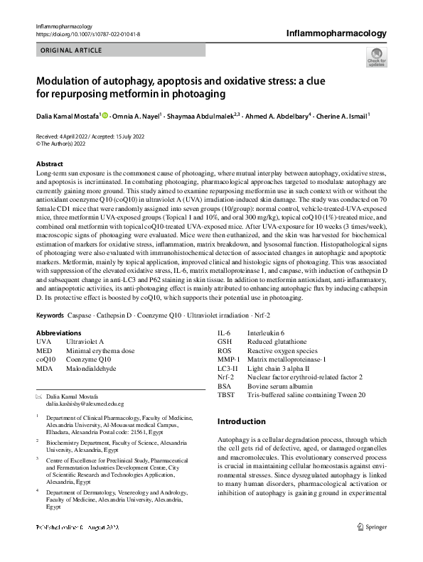 (PDF) Modulation of autophagy, apoptosis and oxidative stress: a clue ...