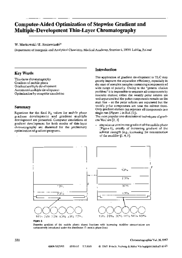 (PDF) Computer-aided optimization of stepwise gradient and multiple-development thin-layer ...