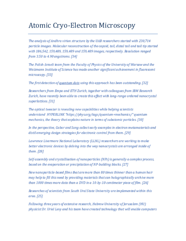 Atomic Cryo-Electron Microscopy