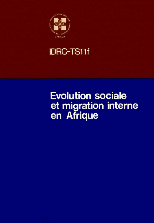 (PDF) Evolution sociale et migration interne en Afrique: rapport du ...