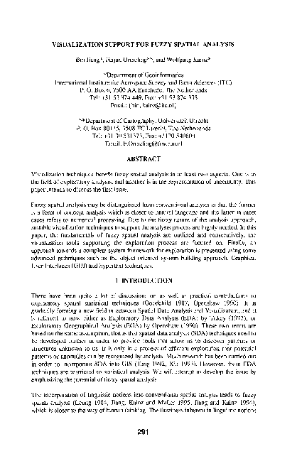 (PDF) Fuzzy Spatial Analysis: Effective Visualization Techniques