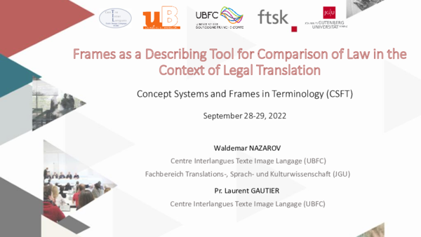 (PDF) Frames as a Describing Tool for Comparison of Law in the Context ...