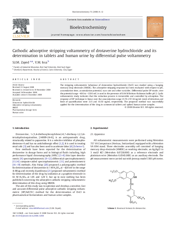 (PDF) Cathodic adsorptive stripping voltammetry of indium complexed ...