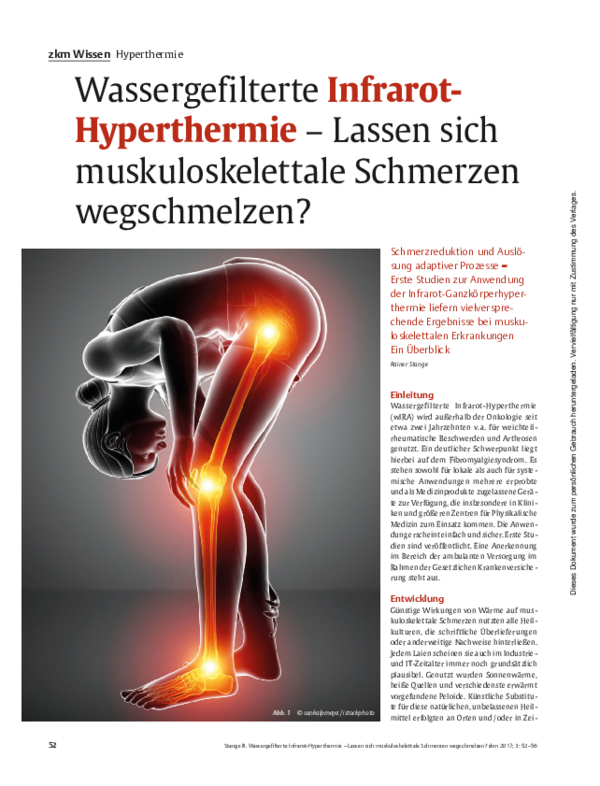 (PDF) Wassergefilterte Infrarot-Hyperthermie – Lassen sich ...