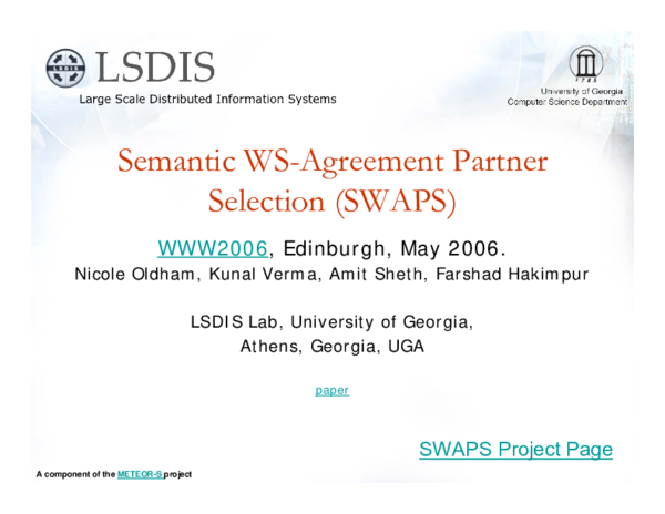 (PDF) Semantic WS-agreement partner selection