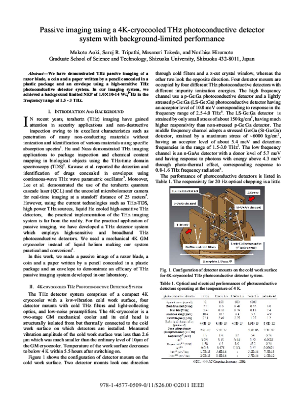 (PDF) 4K THz Detector for Passive Imaging Applications