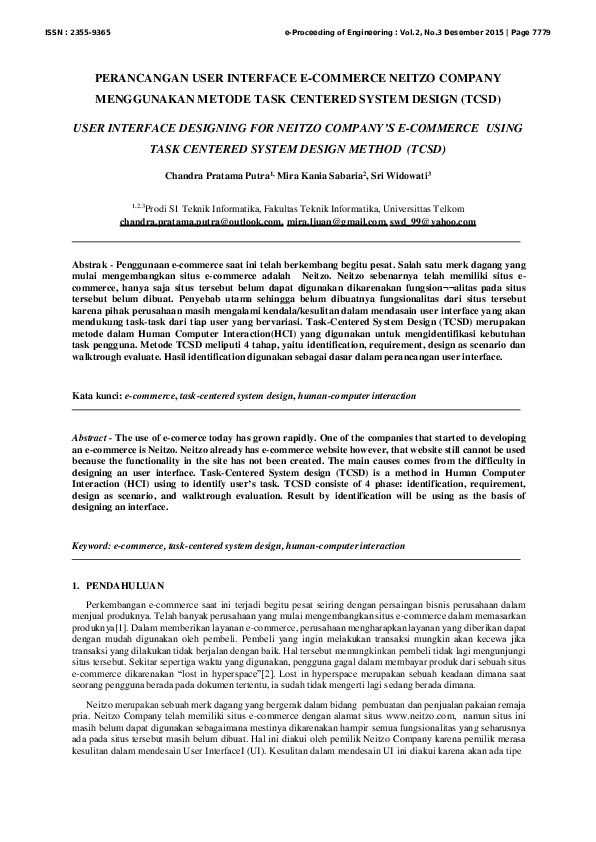 (PDF) Perancangan User Interface E-commerce Neitzo Company Menggunakana Metode Task-centered ...