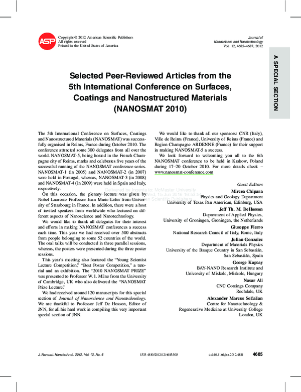 (PDF) Selected Peer-Reviewed Articles from the 5th International ...