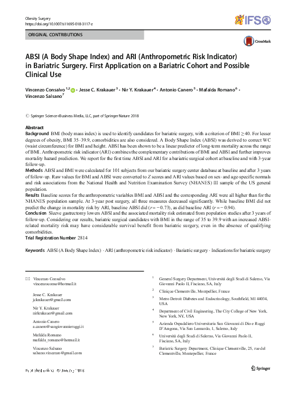 (PDF) ABSI (A Body Shape Index) and ARI (Anthropometric Risk Indicator ...