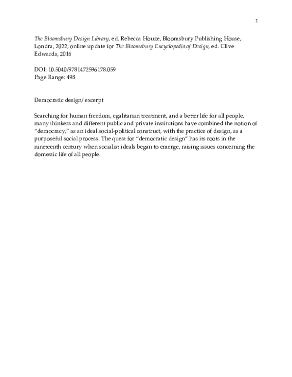 (DOC) Democratic Design