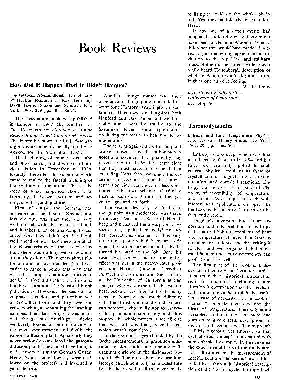 (PDF) The German Atomic Bomb. The History of Nuclear Research in Nazi ...