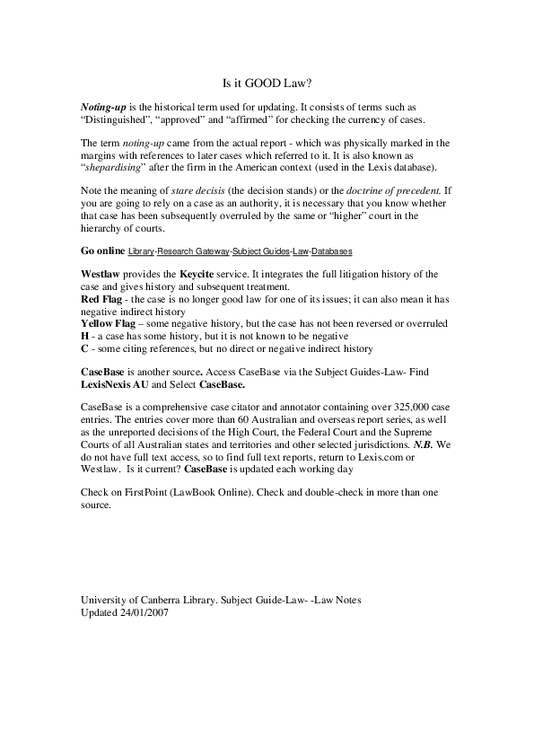 (PDF) ‘Good’ Law