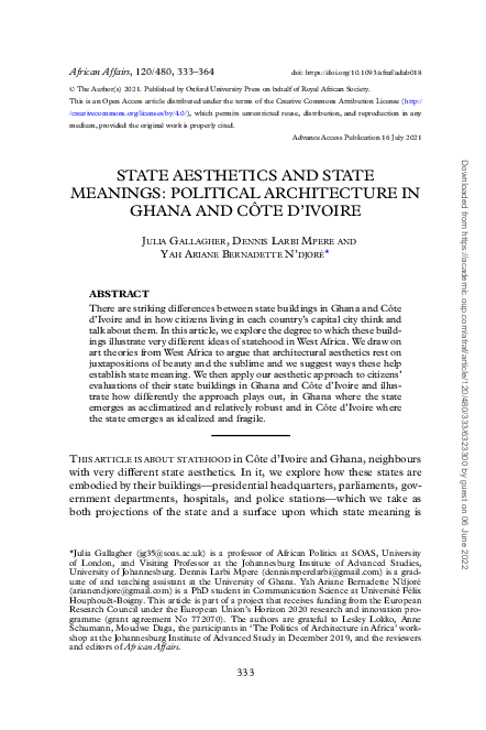 (PDF) State aesthetics and state meanings: Political architecture in ...