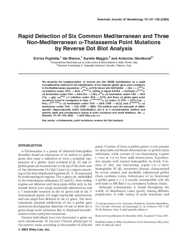 (PDF) Rapid detection of six common Mediterranean and three non ...