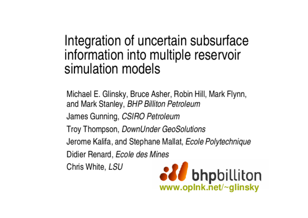 (PDF) Integration of uncertain subsurface information into multiple ...