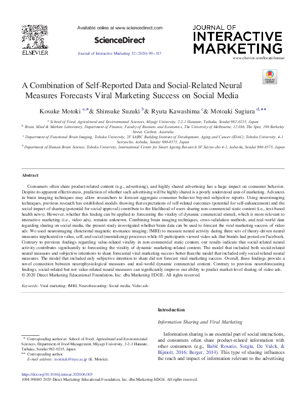(PDF) A Combination of Self-Reported Data and Social-Related Neural ...