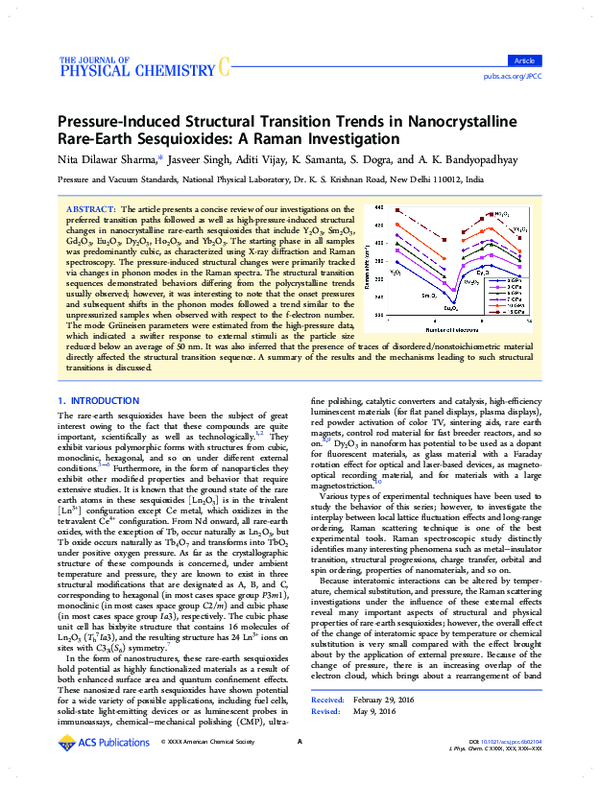 (PDF) Pressure-Induced Structural Transition Trends in Nanocrystalline ...