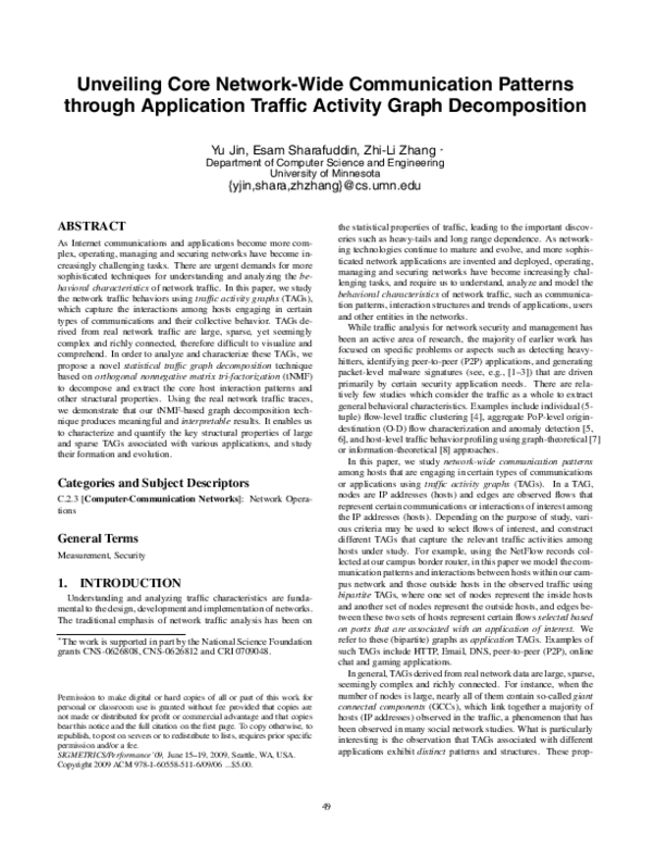 (PDF) Unveiling core network-wide communication patterns through application traffic activity ...