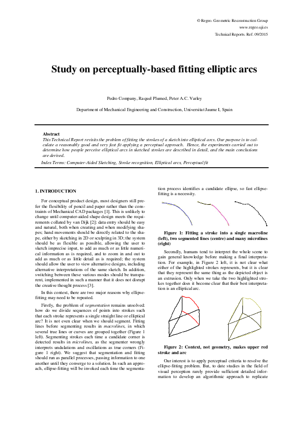 (PDF) Study on perceptually-based fitting elliptic arcs