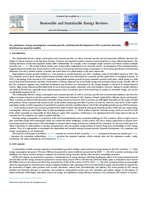 (PDF) CO 2 emissions, energy consumption, economic growth, and ...