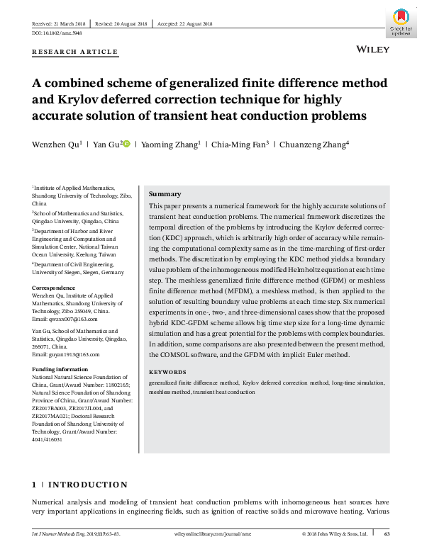 (PDF) A combined scheme of generalized finite difference method and Krylov deferred correction ...