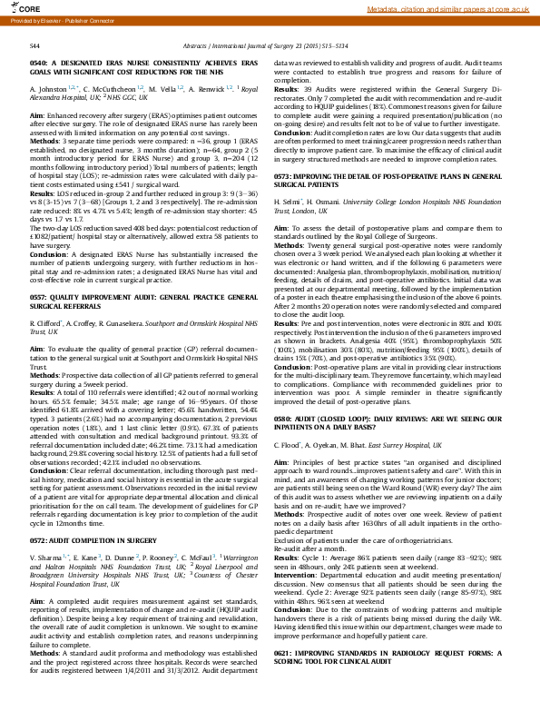 (PDF) A designated eras nurse consistently achieves ERAS goals with ...