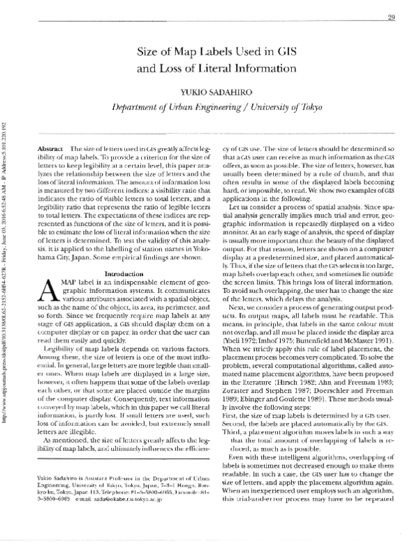 (PDF) Size of Map Labels Used in GIS and Loss of Literal Information ...